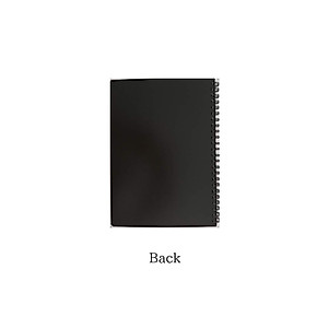 Kokuyo. Soft Ring Notebook Business, 5mm Grid 70 Sheets Black (B6) - 3 Pack