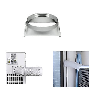 Exhaust Duct Interface, 5.9inch Dia Exhaust Duct Hose Adapter Connector for Portable Air Conditioner (Square Interface)