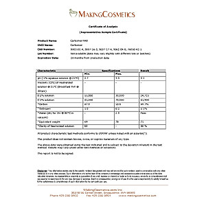 MakingCosmetics - Carbomer 940-8.8oz / 250g - Cosmetic Ingredient