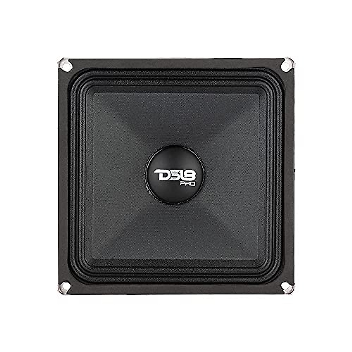 DS18 PRO-X6.4MSQ 6.5X6.5'' Square Midrange Loudspeaker 500 Watts 250W RMS 4 Ohms (1 Speaker)