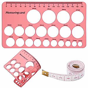 Flange Measurement Tool, Nipple Sizer for Flanges, Flange Ruler, Nipple Ruler for Flange Size, Nipple Sizer, Breast Flange Measuring Tool - New Mothers Musthaves (Pink)