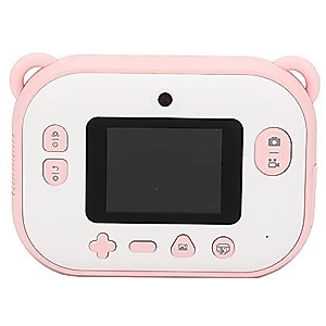 Instant Print Camera, Kids Camera Print Out Camera Portable Digital Camera 200DPI for Children for Kid(Pink)