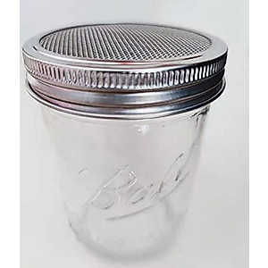 4 pack Mason jar Sprouting Lids wide mouth- stainless steel sprouting lids for wide mouth mason jars, growing Bean, Broccoli, seed