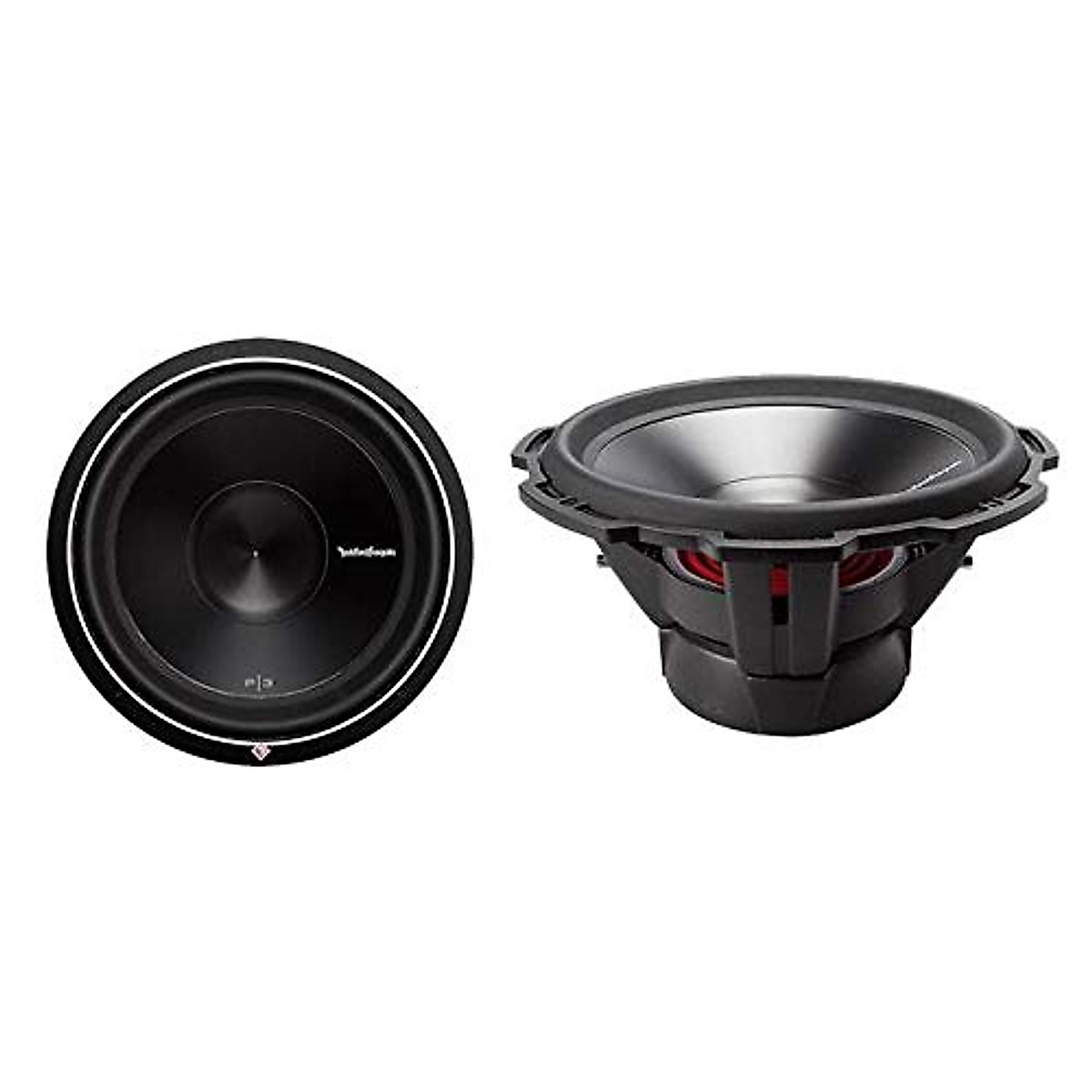 2) ROCKFORD FOSGATE P3D4-15 15" 1200 Watt 4-Ohm Car Audio Subwoofers + Sub Box