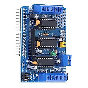 Stepper Motor Module, Simple Operation, Good Compatibility, L293D chip, Function Updates, Motor Driver Board for Electronic Experiments for DIY Robots
