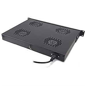 Ares Vision Quad Cooling Fans for 19'' Wide Standard Server Cabinet/Rack MAX Airflow (Quad Fans) Fits Universal Server Racks, Industry Best 7 Year Warranty!