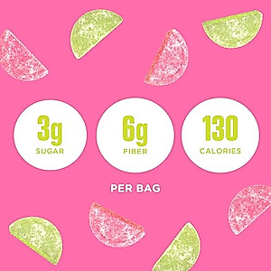 SmartSweets Sourmelon Bites, Candy with Low Sugar (3g), Low Calorie, Plant-Based, Free From Sugar Alcohols, No Artificial Colors or Sweeteners, 1.8 Ounce