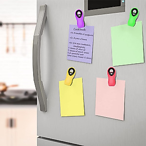 9Pcs Chip Bag Clips Magnetic Refrigerator Clips - Multicolored Food Sealing Clips, Food Clips use for Food and Kitchen Storage, Chip and Snack Bag Clips, Fun Fridge Clips