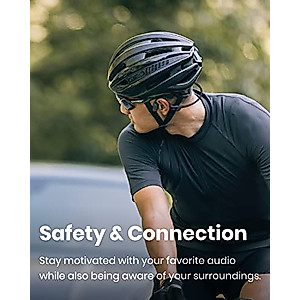 SHOKZ OpenRun (AfterShokz Aeropex) - Open-Ear Bluetooth Bone Conduction Sport Headphones - Sweat Resistant Wireless Earphones for Workouts and Running - Built-in Mic, with Headband