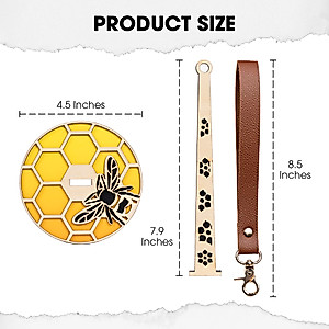 Yarn Holder, Yarn Spinner, Yarn Holder for Crocheting, Crochet Yarn Holder, Yarn Ball Holder, Yarn Spinner for Crocheting, Portable Wrist Yarn Holder, Portable Yarn Holder (Bee, 01)