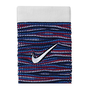 Nike Elite Basketball Crew Socks, White/Blue/Red, 8