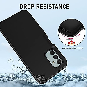 PUJUE for Samsung Galaxy A13 5G Case: Silicone Slim Full Rugged Protective Matte Cell Phone Case - Durable Drop Shockproof TPU Cute Bumper Cover (Black)