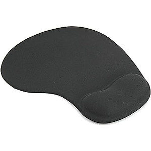 Mouse Pad, Mouse pad with Wrist Rest，Ergonomic Mouse Pad, Gel Cushion，Non-Slip PU Base for Easy Typing Pain Relief, Washable and Durable, Black