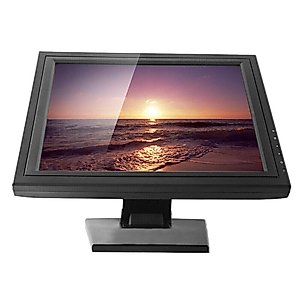 Gdrasuya10 LCD Touchscreen Monitor 17 Inch POS Retail Cash Register Touch Screen LED Monitor Display 1280 * 1024 with Multi-Position POS Stand for Business, Restaurant, Supermarket