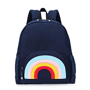 willikiva Toddler Rainbow Kids Backpack Boy Girls Waterproof Bags Kindergarten Preschool