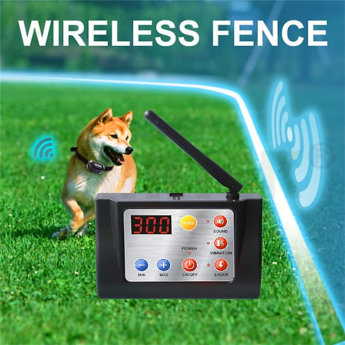 Smart Wireless Electronic Pet Dog Fence System and Dog Training Collar, Remote Control, Waterproof, Shock Resistant Collar, Electric Collar with Buzzer/Vibration/Shock, Suitable for 1/2/3 Dogs,for3do