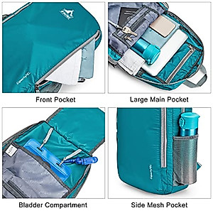 G4Free 16L Lightweight Hiking Daypack Packable Small Backpack Water Resistant Shoulder Bag for Travel Outdoor Men Women