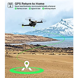 SYMA Drones with Camera for Adults 4K, Easy GPS RC Quadcopters with 36mins Flight Time, 5GHz FPV Transmission, Auto Return Home, Light Positioning, 4K Drone with Carrying Case