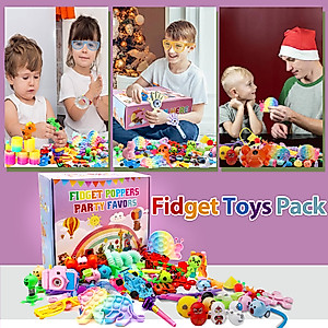 356 PCS Party Favors for Kids, Fidget Toys Pack,Easter Basket Stuffer for Kids, Birthday Gift Toys, Stocking Stuffers, Christmas Gifts, Easter Gifys Party Toys Assortment, Treasure Box Birthday Party, Goodie Bag Stuffers for Kids, Carnival Prizes, Pinata