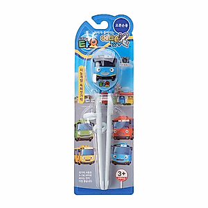 Tayo Training Chopsticks for Right Handed – Beginner for Kids, Edison Educational kitchen Suppliers for Toddlers, Durable Lightweight Portable BPA Free & ABS Plastic (Tayo (Blue))