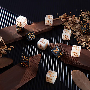 Sumind 48 Pieces MTG Dice Counters Token Dice Compatible with Magic The Gathering Dice Glitter D6 Dice Cube Loyalty Counter Dice Compatible with MTG, CCG, Card Gaming Accessory (Trendy Style)