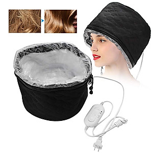 US Plug 110V Adjustable Hot,Household Electric Heating Hat, Oil Treatment Hat, for Hair Care, Hair Steamer Heating Cap for Deep Conditioner, Hair Spa Beauty Steamer Nourishing Hot