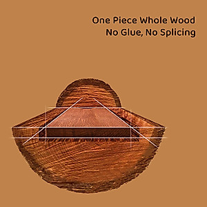 Brosisincorp Real Solid Sapele Wood Cutting Board One Piece No Glue Non Toxic All Whole Single Wood Butcher Block Thick Hard Wood Heavy Duty Edge Grain (X-large, 17.71"L*11.81"W*1.18"Th)