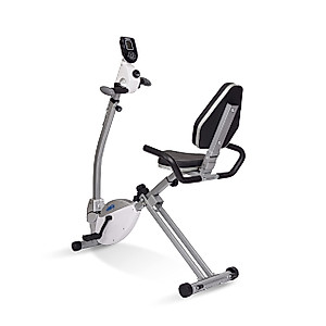 Stamina Recumbent Exercise Bike with Arm Workout - Fitness Bike with Smart Workout App - Recumbent Exercise Bike for Home Workout - Up to 250 lbs Weight Capacity