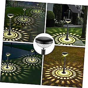 Outanaya 2 Pcs Solar Projector Lamp Outdoor Landscape Lights Outdoor Garden Lights Decorative Solar Lights Outdoor Night Light Solar Stake Lights LED Landscape Lights Yard Solar Light Abs