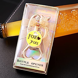 12 PCS Bottle Opener Gold 65th Birthday Party Favor 65 Anniversary Favors for Guests, 65th Birthday Party Decorations Beer Bottle Openers for Birthday Party Gift Souvenir Supplies (Gold 65th, 12)