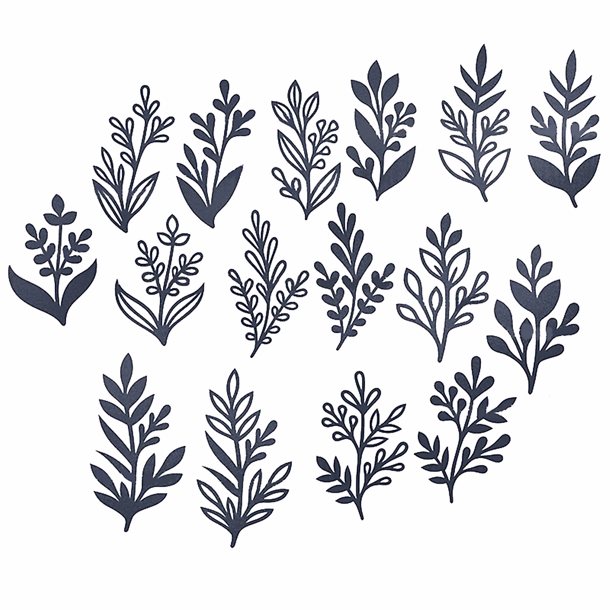 hinana 8pcs/Set Leaves Metal Die Cuts,Various Leaves Plant Flower Leaf Cutting Dies Cut Stencils for DIY Scrapbooking Album Decorative Embossing Paper Dies Card Making