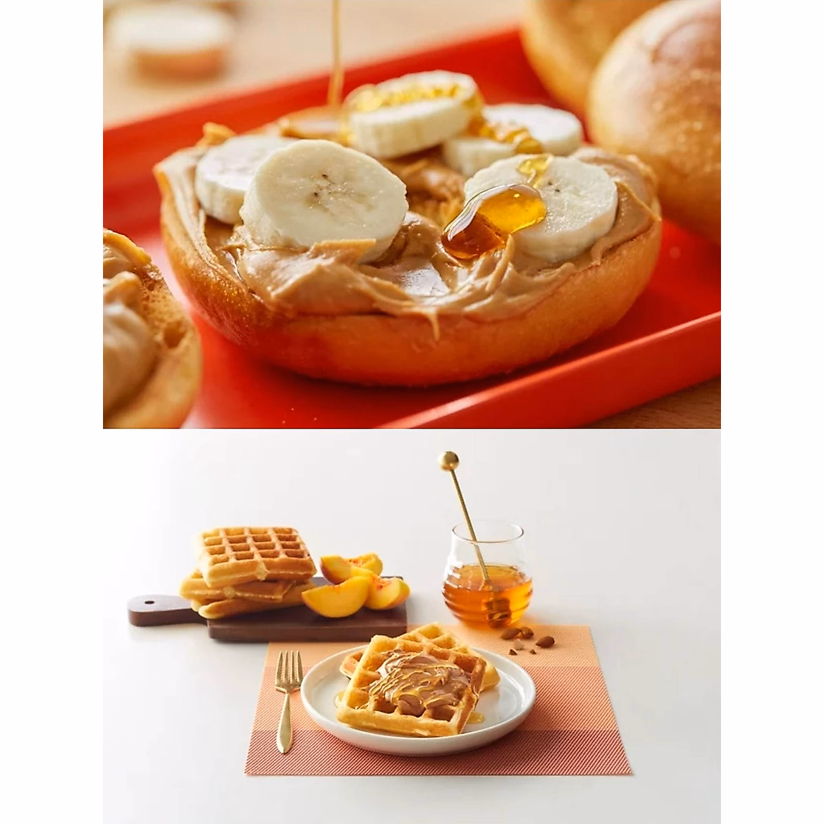 Honey Roast Creamy Peanut and Natural Honey Spread, 16.3 Ounce Plastic Jars (Pack of 2)