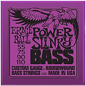Ernie Ball 2831 Power Slinky Nickel Wound Electric Bass Strings (55-110)