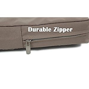 Leeymoo Large Patio Chair Seat Cushion Covers, Water Repellent Patio Seat Cushion Covers-Only Covers (19"X19"X4" 2 Pack Black)