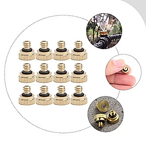 HANABASS System Garden Pressure Landscaping, Professional Spray Humidification Orifice Misting Sprayer for Heads Nozzles Cooling Outdoor Lawn Control Mister Landscaping Patio Greenhouse