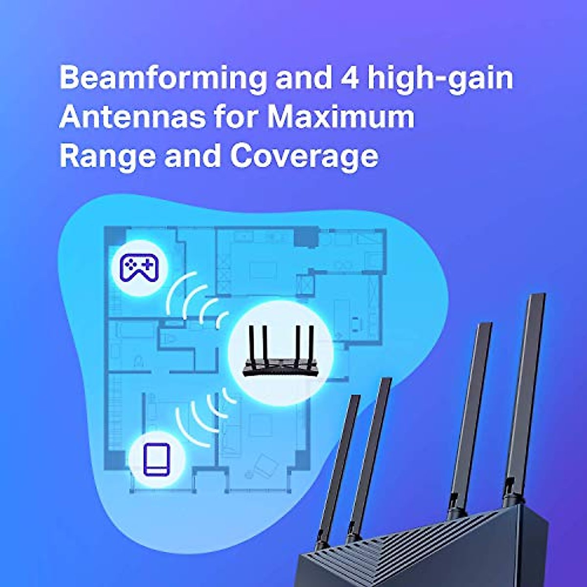 TP-Link WiFi 6 Router AX1800 Smart WiFi Router (Archer AX20) – 802.11ax Router, Dual Band Gigabit Router, Parental Controls, Long Range Coverage