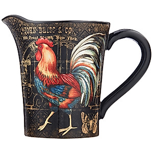 Certified International 112 oz Gilded Rooster Ceramic Serveware, One Size, Multicolored