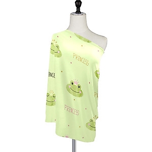 Nursing Cover Breastfeeding Scarf Cute Princess Frogs- Baby Car Seat Covers, Infant Stroller Cover, Carseat Canopy(r)