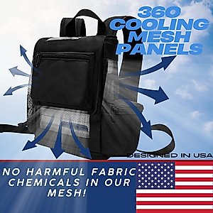 O2TOTES USA Lightweight Carrier for Inogen One G5 Oxygen Concentrator, Portable Oxygen Backpack with Adjustable Straps & Zippered Pockets (Black) Patented Design, New heavy duty zippered bottom