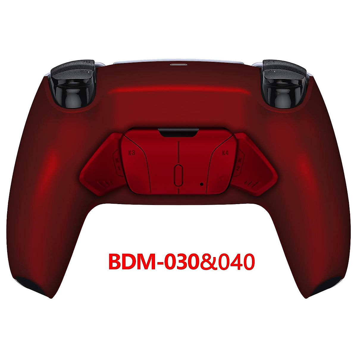 eXtremeRate Scarlet Red Programable RISE4 Remap Kit for PS5 Controller BDM-030 040, Upgrade Board & Redesigned Back Shell & 4 Back Buttons for PS5 Controller - Controller NOT Included