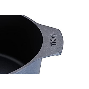 Woll Plus/Diamond Lite Induction Oval Roaster with Lid, 6.3 Quart, 10, Gray