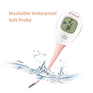 Shecare Digital Basal Body Thermometer for Ovulation,Fertility BBT Thermometer High Precision Oral Thermometer,Accurate 1/100th Degree Works with Shecare APP Basal Thermometer Basic Thermometer