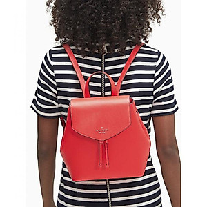 Kate Spade New York Lizzie Medium Flap Backpack (Geranium)