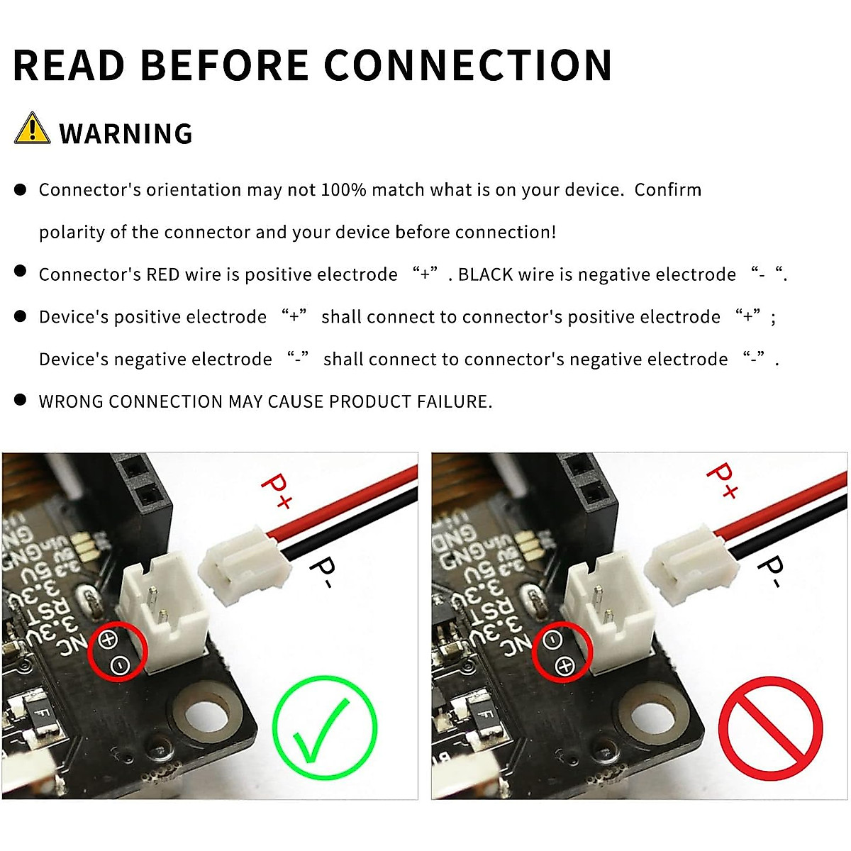 EEMB Lithium Polymer Battery 3.7V 250mAh 502030 Lipo Rechargeable Battery Pack with Wire JST 2.0mm Connector for VXI Blue Parrott- Confirm Device & Connector Polarity Before Purchase
