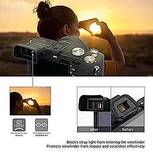 Soft Silicon Camera Viewfinder Eyecup Eyeshade for Sony A7C Alpha 7C (ILCE7CL/S) Eyepiece Eye Cup Protector