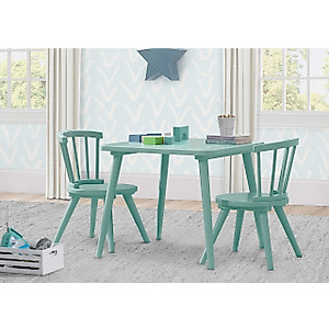 Delta Children Windsor 2 Chair, 3 Piece Set, Aqua