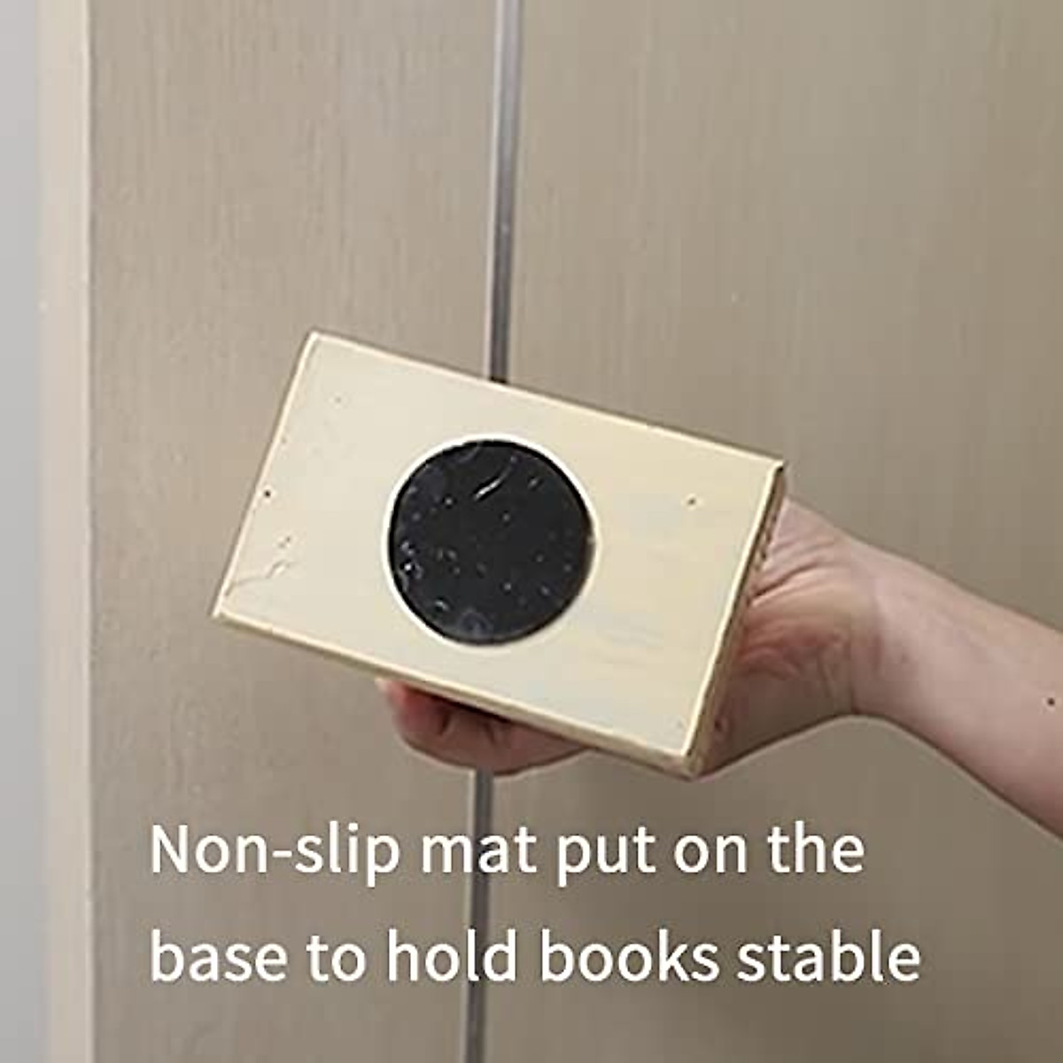 HyJeryty Cat Bookends for Kids, Lovely Resin Cartoon Cat Bookends Door Stopper, Cool Bookends for Heavy Books, Unique Book Holders with Anti-Slip Base (Big Orange)