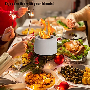 6 Pieces Ceramic Wool Sponge Replacement for Tabletop Fire Pit Bowl to Extend Burning Time - Ceramic Wool Wick Insulation for Bioethanol Fuel Fireplace (12" D x 8" W x 2" H)