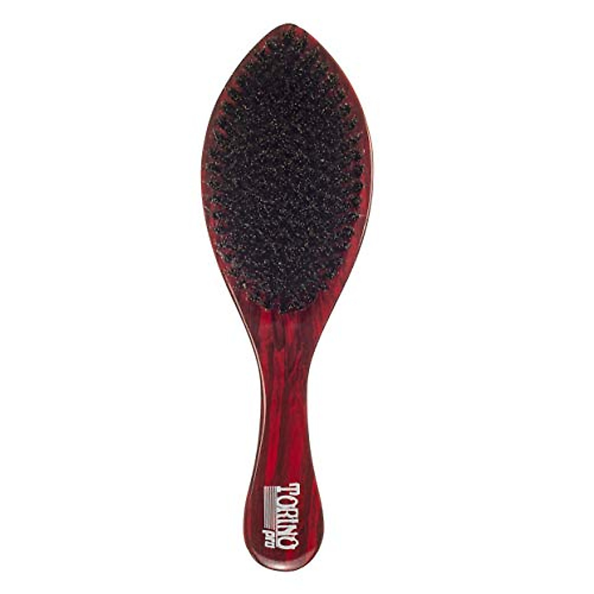 TORINO PRO WAVE BRUSHES BY BRUSH KING Wave Brush #11- Medium Soft Curve Wave Hair Brush for Men, 100% Boar Bristles, Great for Fresh Cuts and Thinning Hair, For 360 Waves