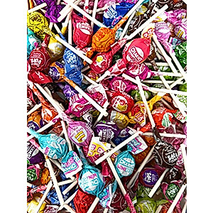 Charms and Tootsie Mini Pops 36 Flavor Mix Lollipop Suckers 3 Lbs Assorted Variety Bulk Value Pack 200+ Count In Resealable Stand Up Bag (48 Oz)